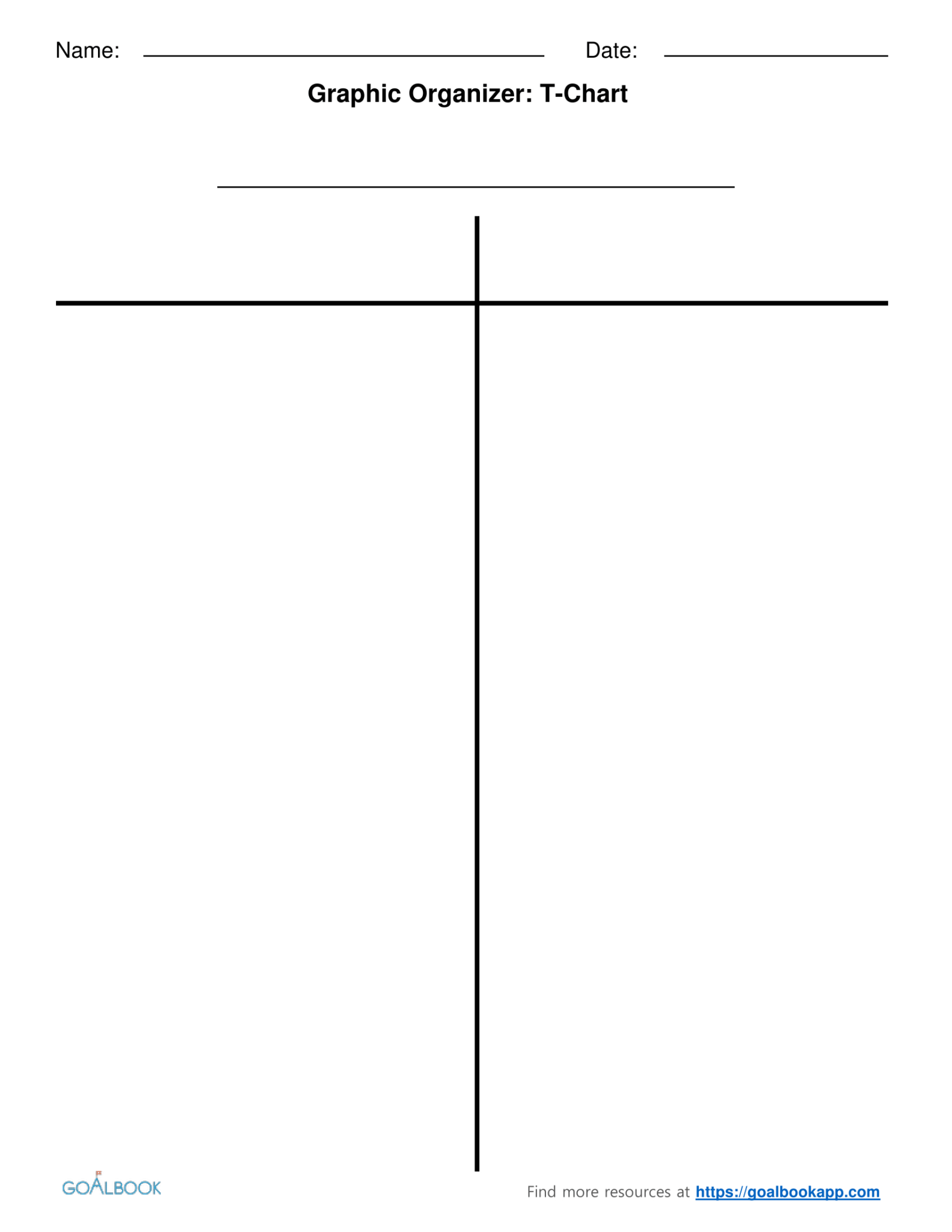 007 T Chart Template Word 11 Blank Impressive Ideas For T Chart 