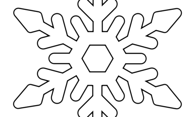 8 Free Printable Large Snowflake Templates Simple Mom Project 
