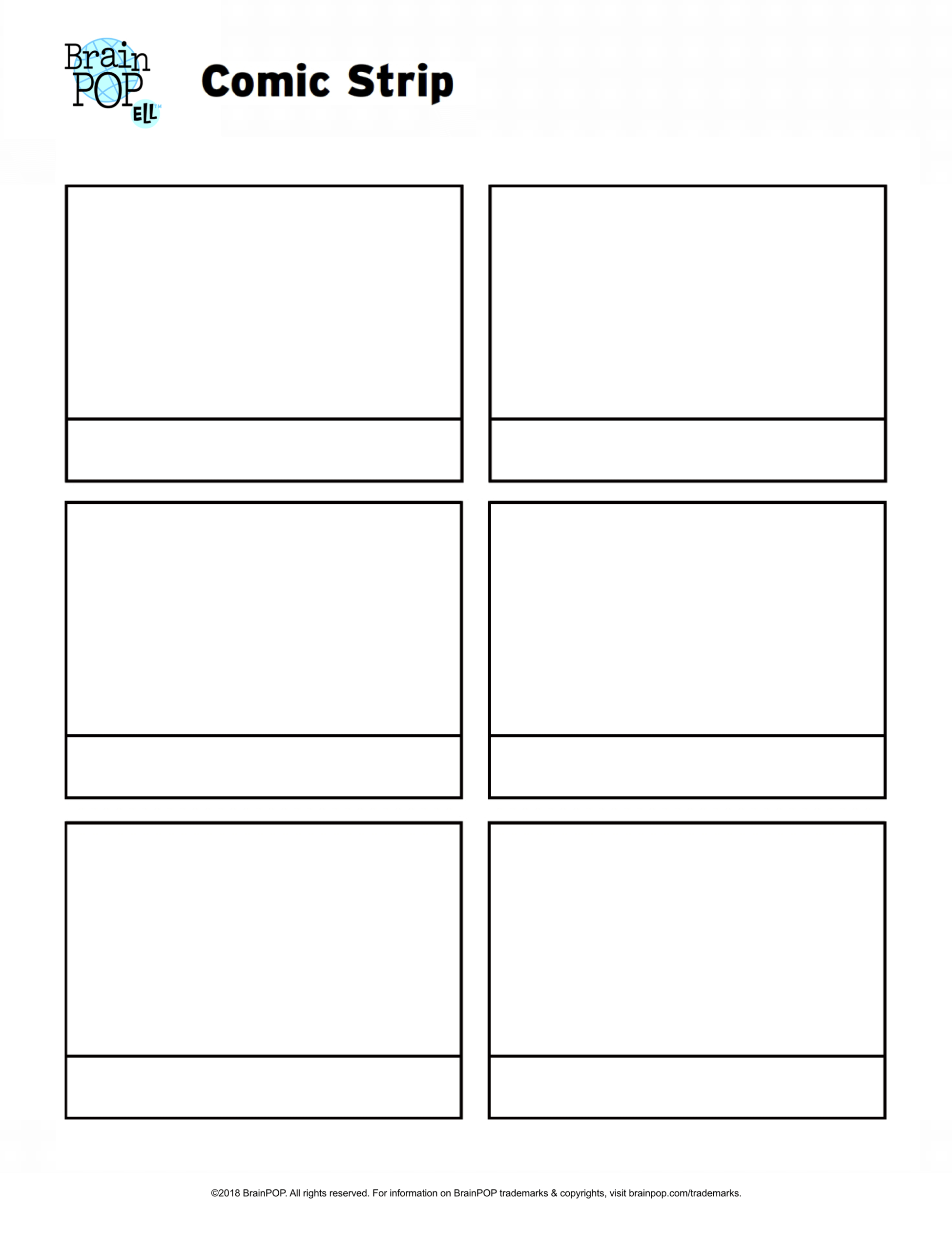 Comic Strips Template Ironi celikdemirsan With Printable Blank Comic 