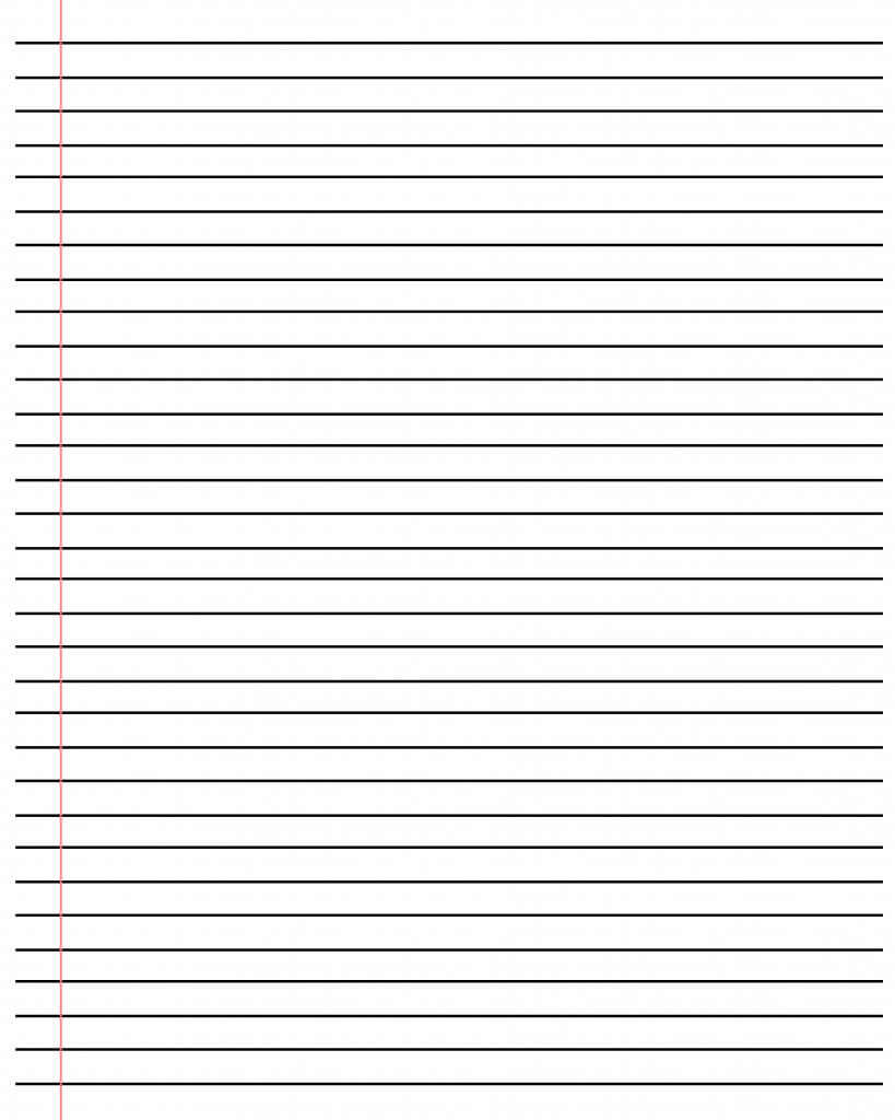  20 Free Printable Blank Lined Paper Template In Pdf Throughout 
