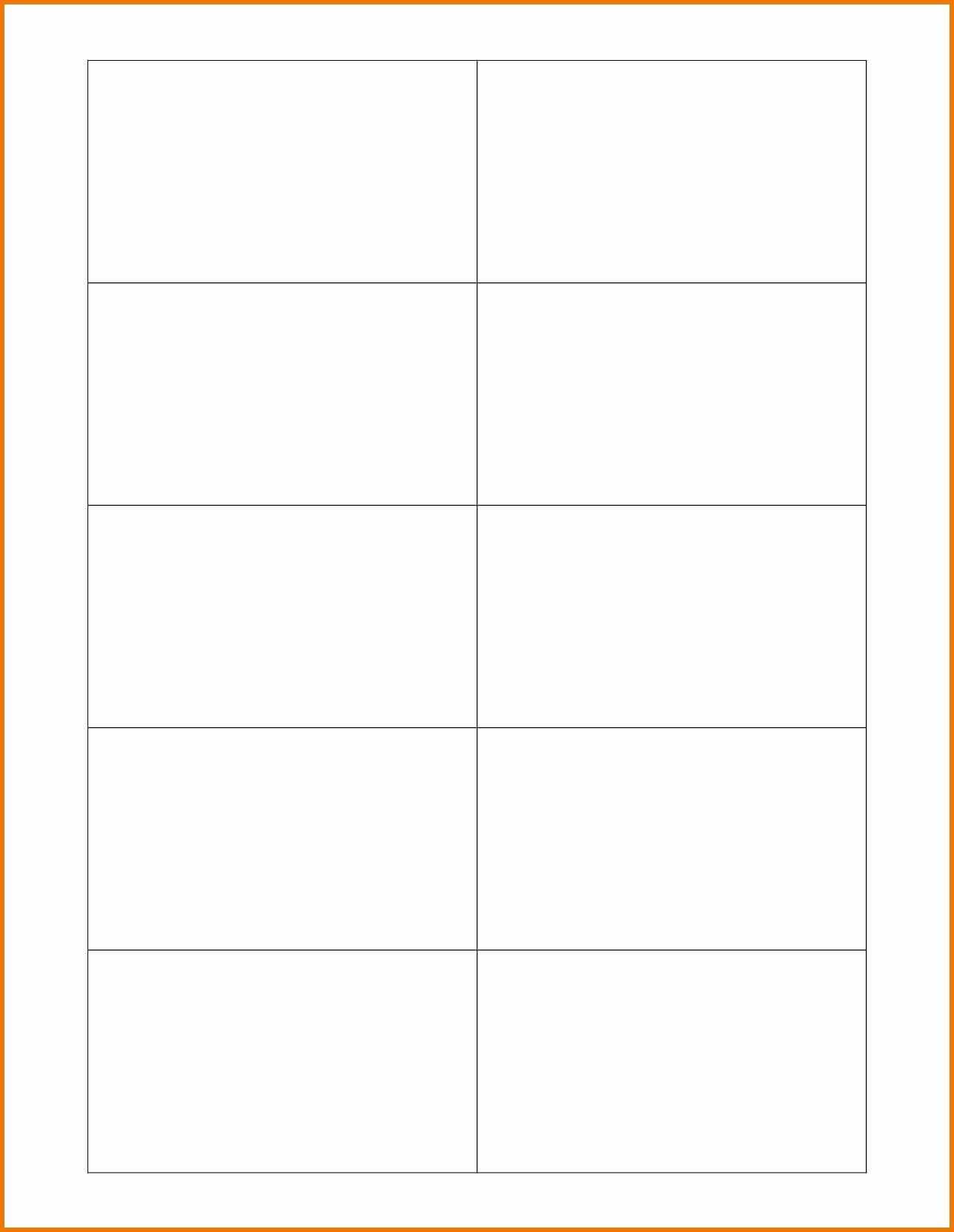 Google Docs Index Card Template Professional Template Examples