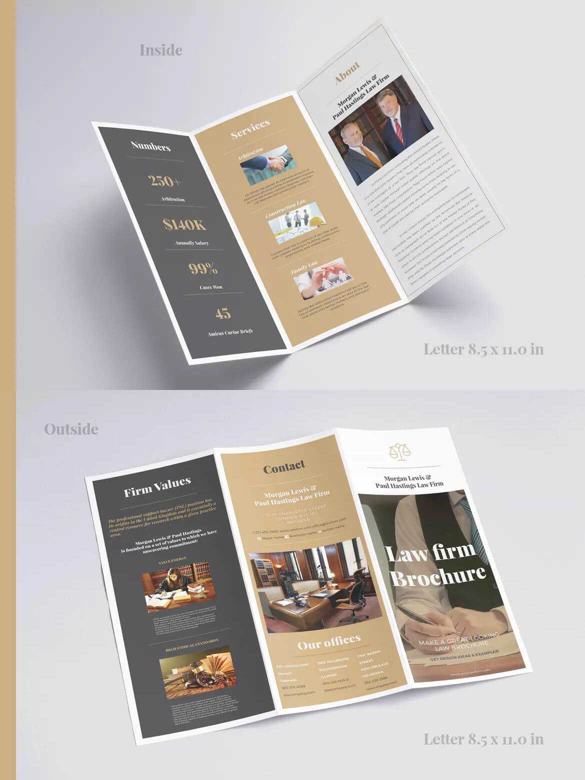Free Indesign Brochure Template 8 5 X11