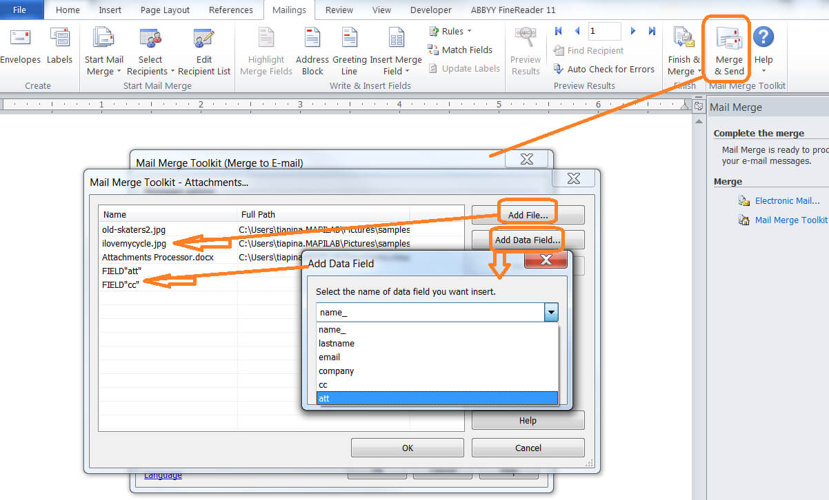 Mail Merge With Pdf Attachments In Outlook Mapilab Blog Intended For 