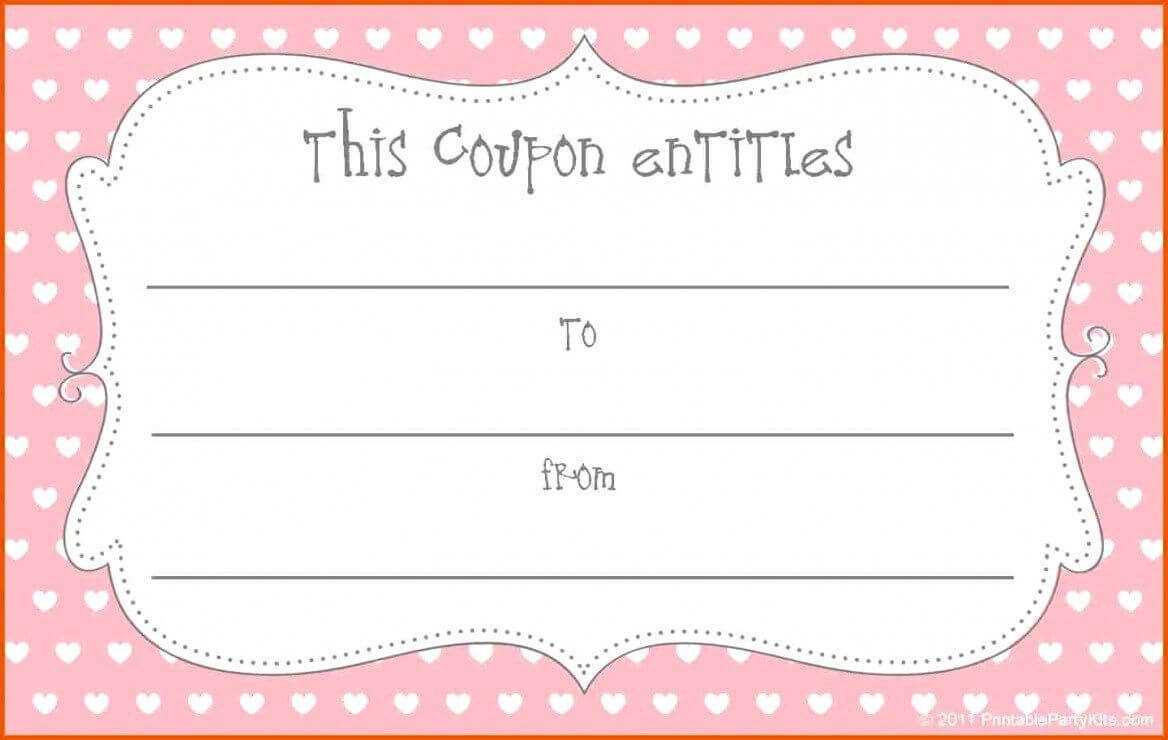 Blank Coupon Template Printable Professional Template Examples